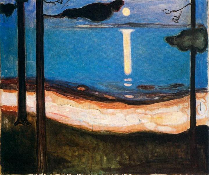 La toile d’Edvard Munch : Clair de lune – La Beautaniste